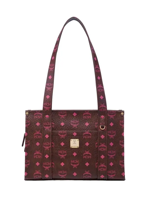 Mcm Visetos Tote Bag - Cinnamon