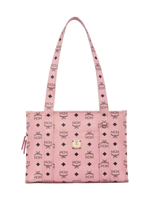 Mcm Visetos Tote Bag - Soft Pink