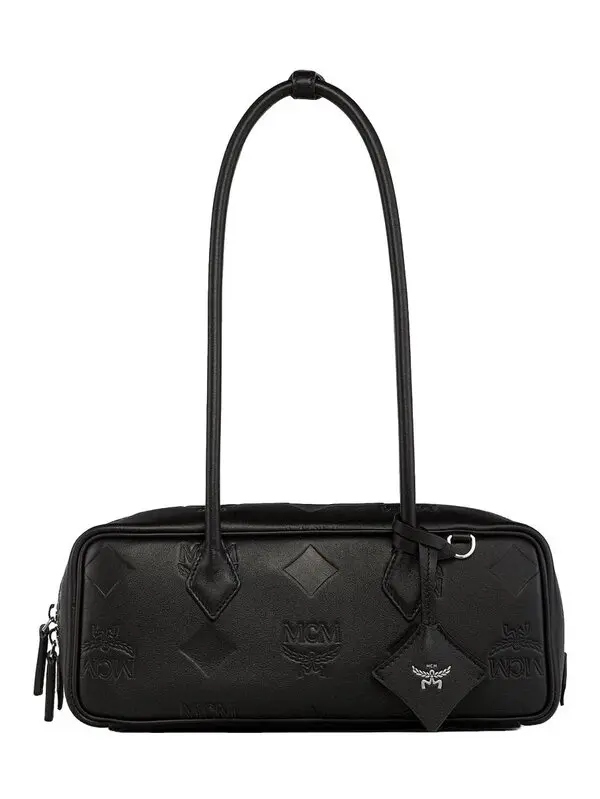 Mcm Small Aren East West Shoulder Bag - Black