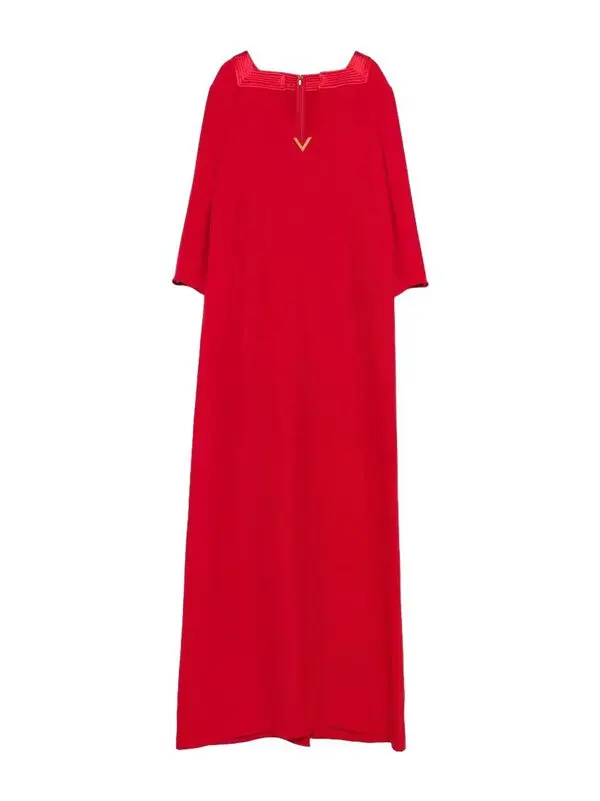 Valentino Garavani V-neck Maxi Dress - Brown