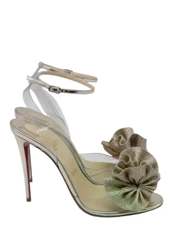 CHRISTIAN LOUBOUTIN Fossiliza Stiletto Sandals - Gold