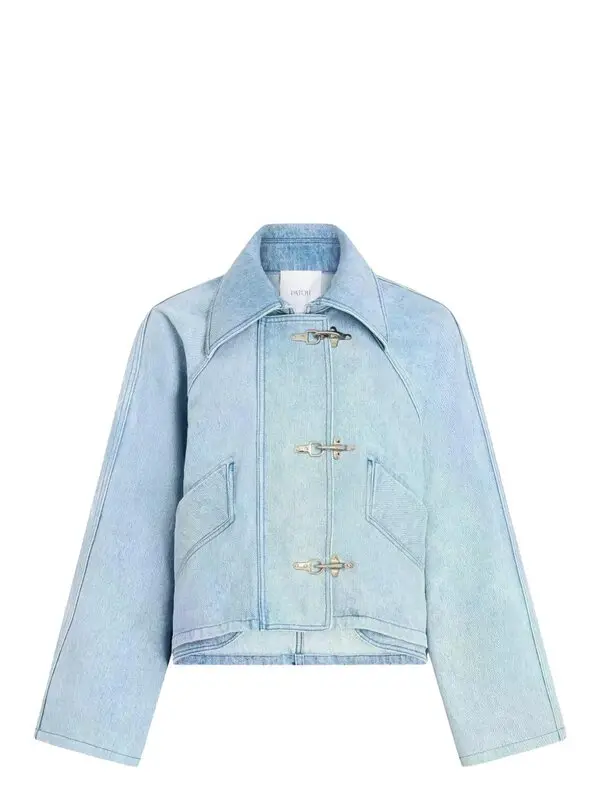 Patou Oversized Cropped Jacket - Blue