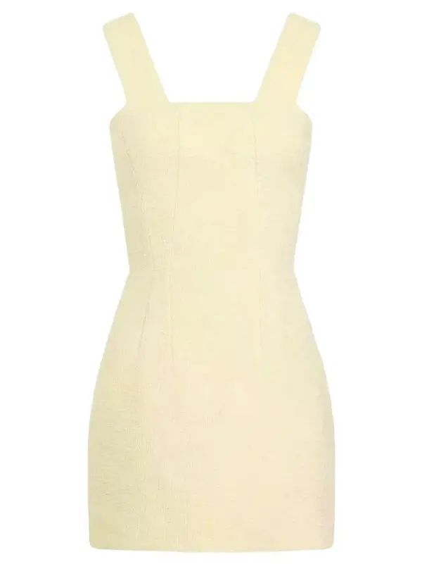 Patou Strap Mini Dress - Yellow