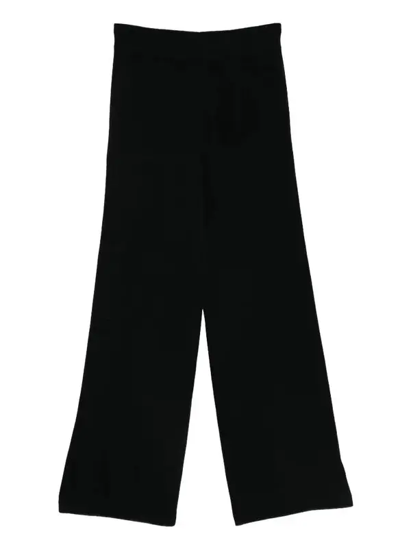 Eric Bompard Wide Leg Trousers - Black