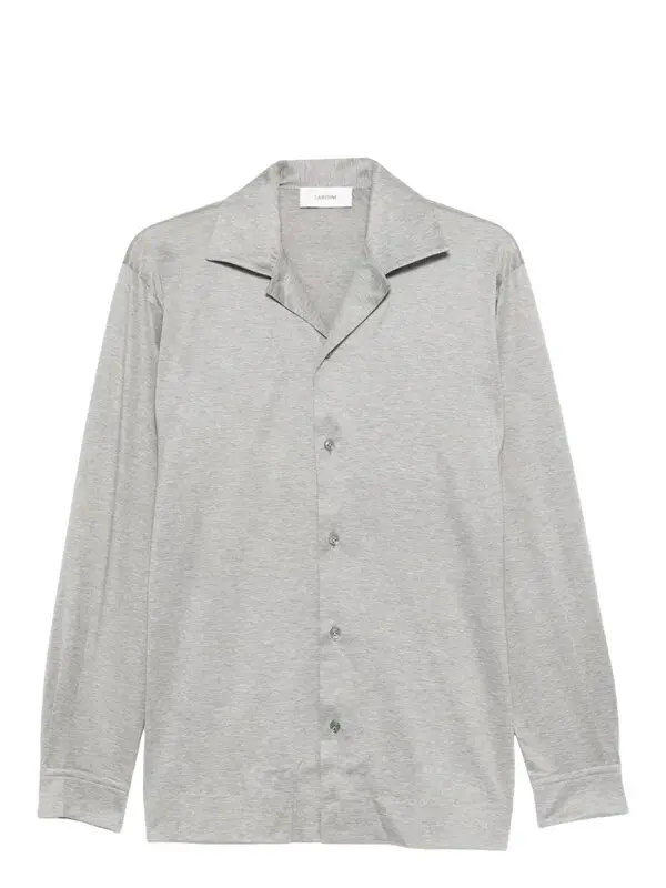 LARDINI Buttoned Long-sleeve Shirt - Grey