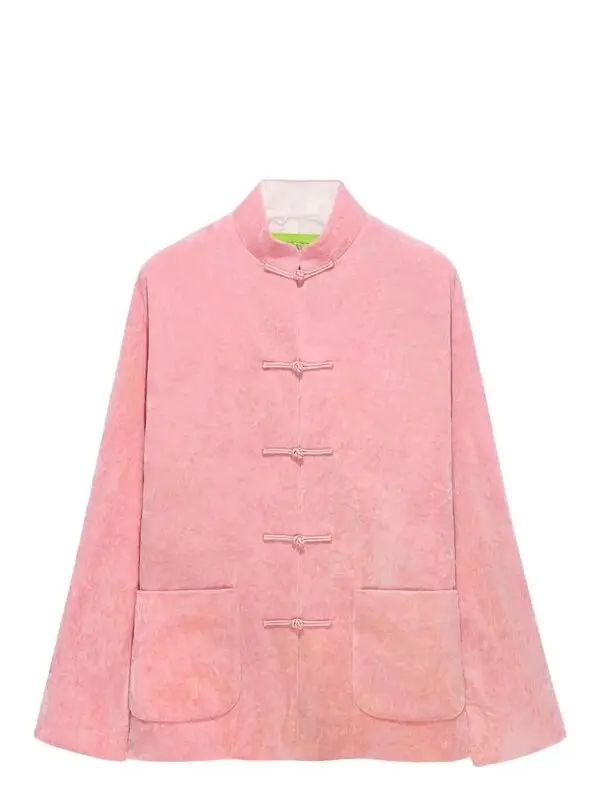 Shanghai Tang Knotted-button Pocket Jacket - Pink