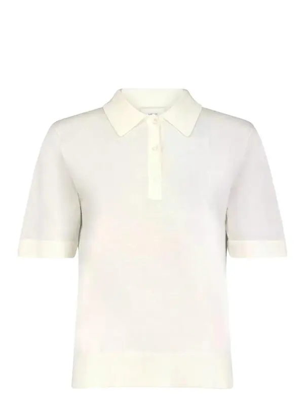Loulou De Saison Migo Ribbed Polo Shirt - Neutrals