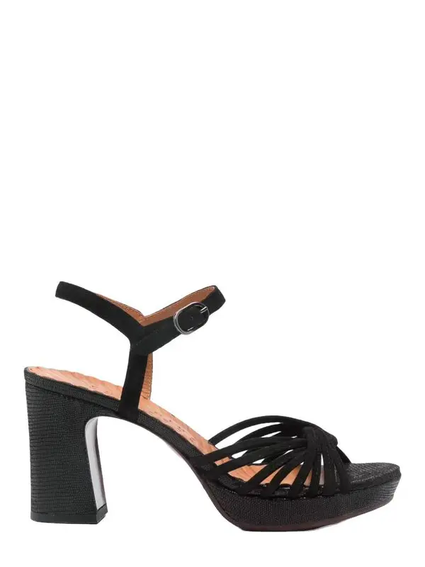 Chie Mihara Keske Leather Sandals - Black