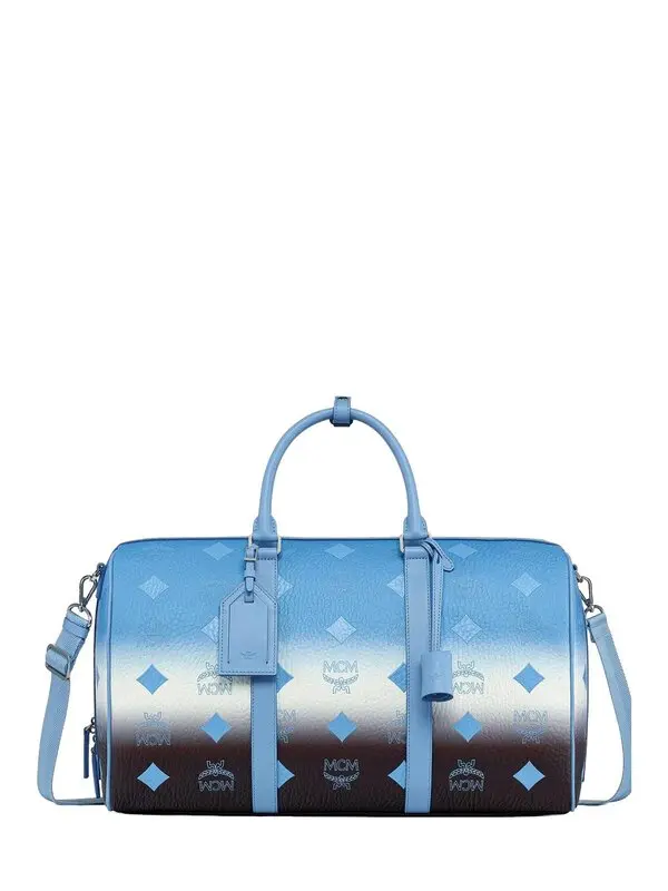 Mcm Gradation Visetos Weekender Bag - Della Robbia Blue