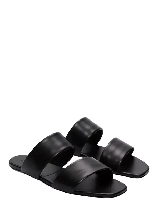 Loulou De Saison Kairo Top-strap Flat Sandals - Black