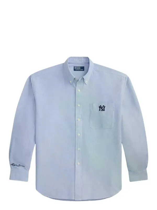 Polo Ralph Lauren Yankees Pocket Signature Shirt - Blue