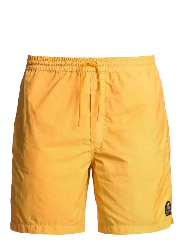 PARAJUMPERS Logo-patch Swim Shorts - Yellow