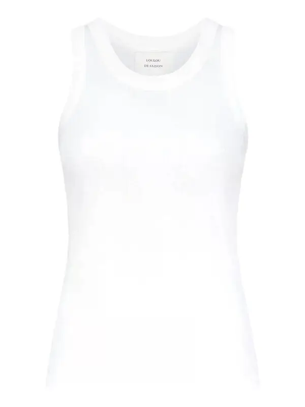 Loulou De Saison Embroidered Tank Top - White