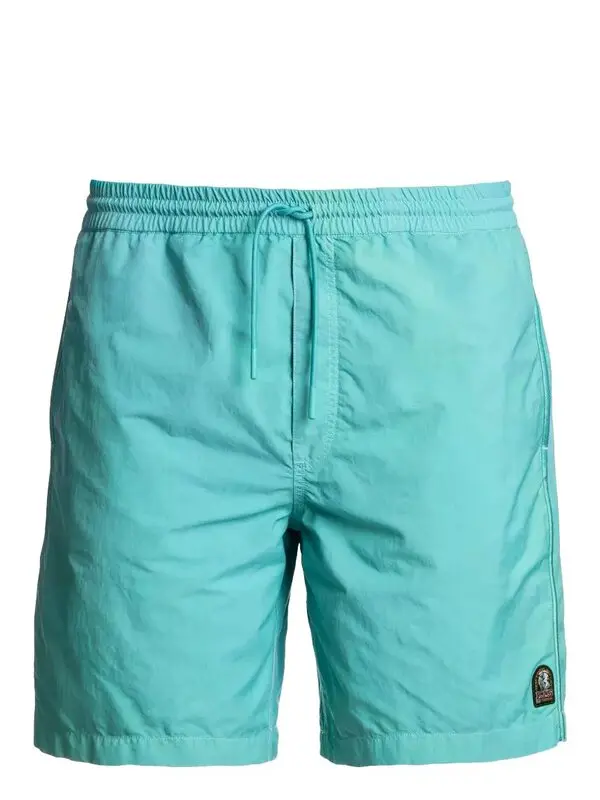 PARAJUMPERS Logo-patch Swim Shorts - Blue