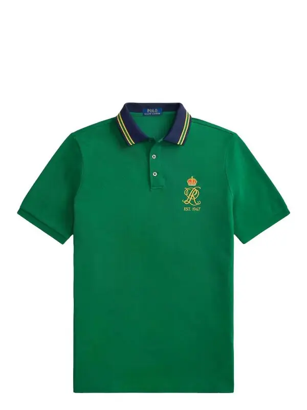 Polo Ralph Lauren Buttoned Logo Polo Shirt - Green