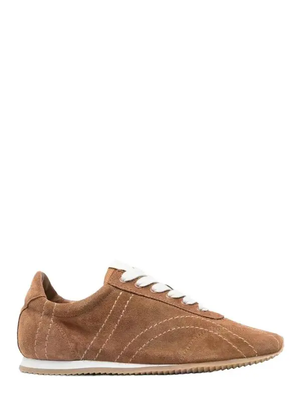 TOTEME Flex Suede Sneakers - Brown