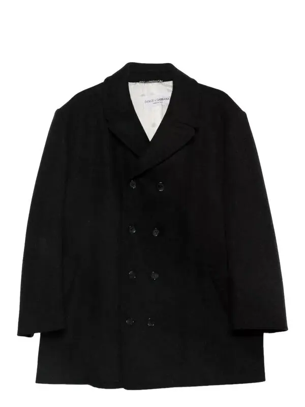 Dolce & Gabbana 1990s Double-breasted Coat - Black