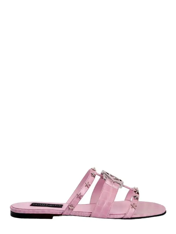 Philipp Plein Star-studded Sandals - Pink