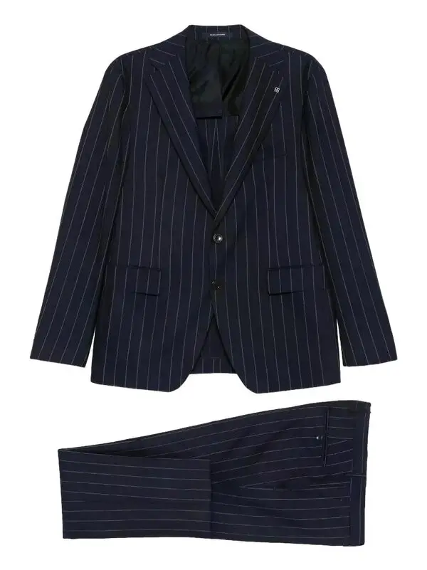 Tagliatore Pinstripe Suit - Blue