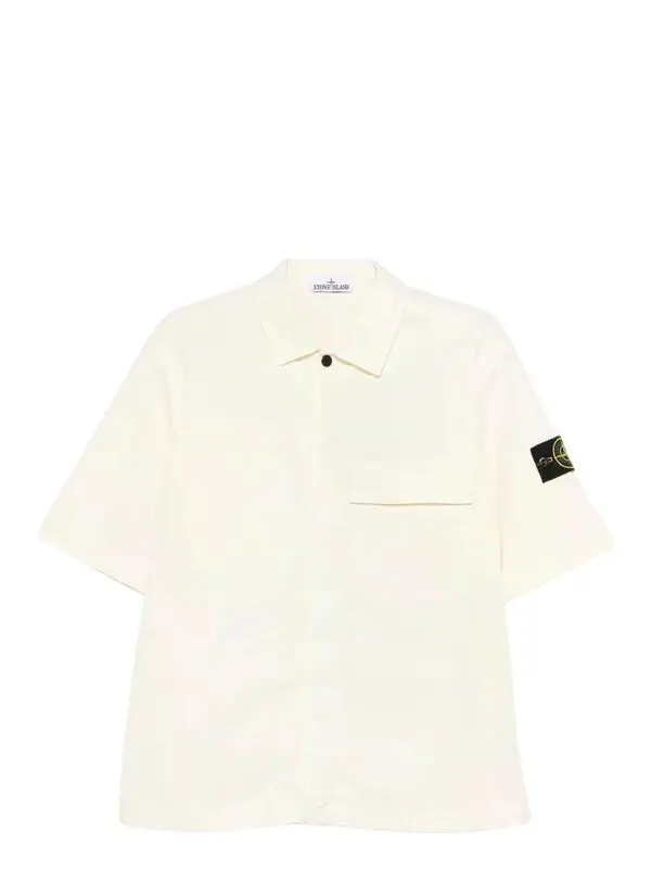 Stone Island Chest-pocket Short-sleeve Shirt - Neutrals