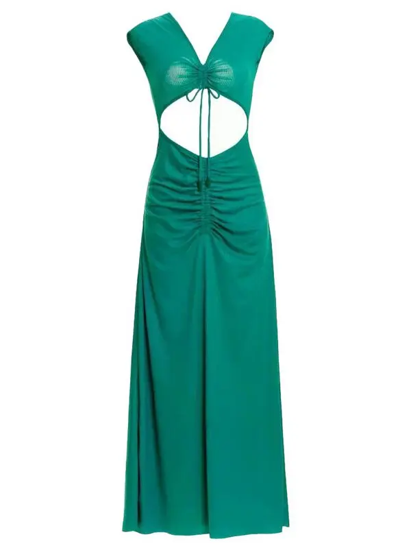 Agua Bendita Ailana Cut-out Midi Dress - Green