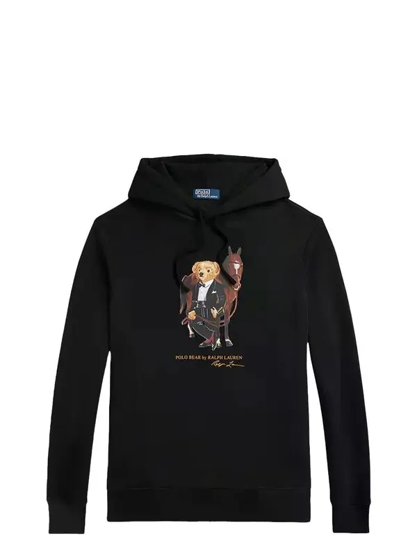 Polo Ralph Lauren Graphic-print Hoodie - Black