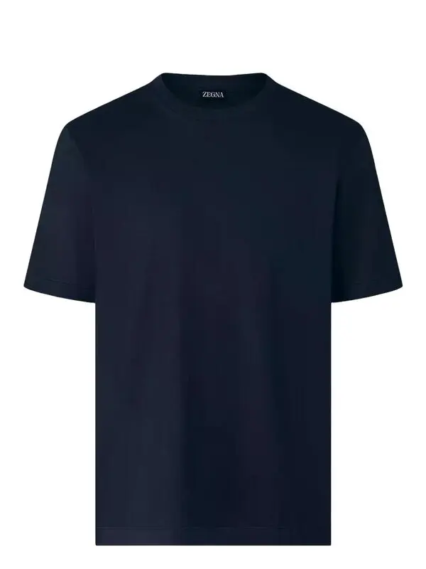 Zegna Piqué T-shirt - Blue