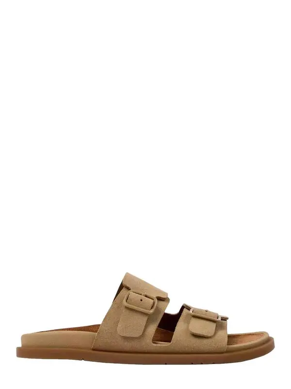 Camper Buckle Leather Sandals - Brown