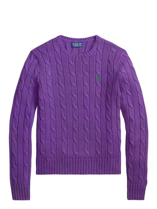 Polo Ralph Lauren Logo-embroidered Knitwear - Purple