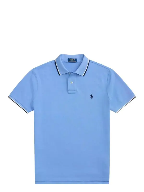 Polo Ralph Lauren Embroidered Short-sleeve Polo Shirt - Blue