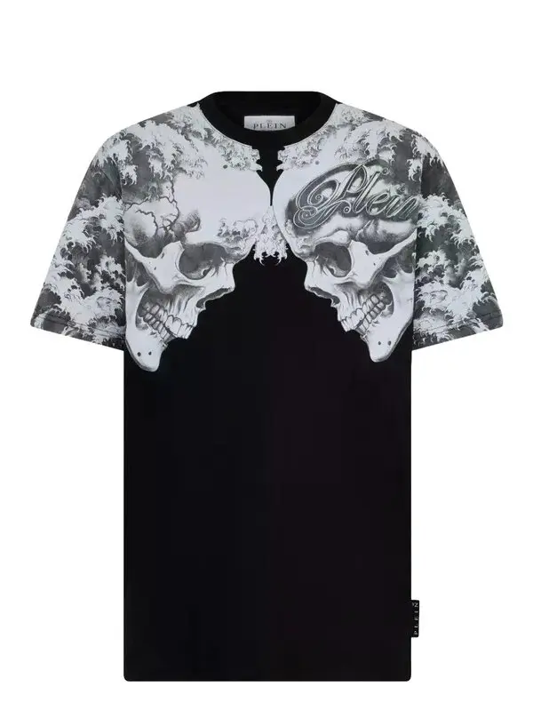 Philipp Plein Skulls-print Crew-neck T-shirt - Black