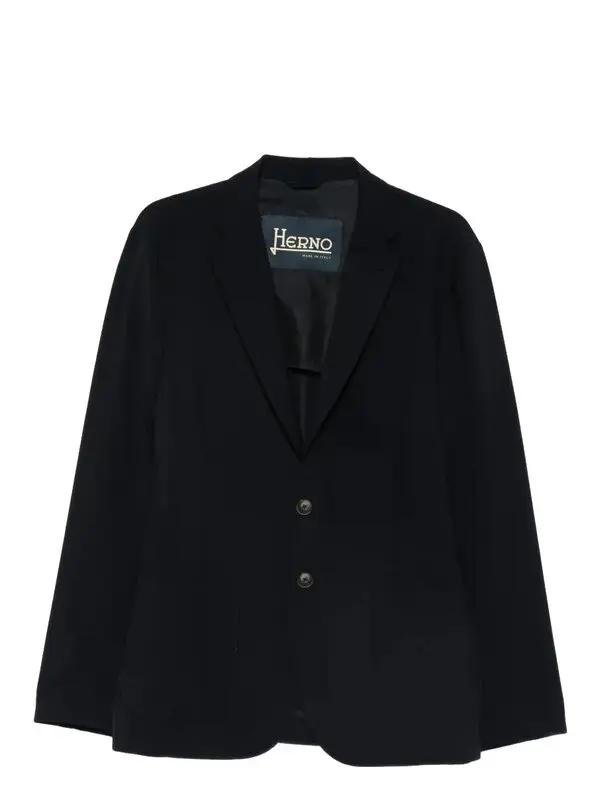 Herno Single-breasted Blazer - Blue