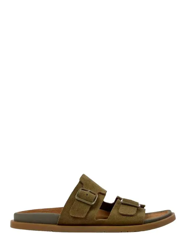 Camper Buckle Strap Sandals - Green
