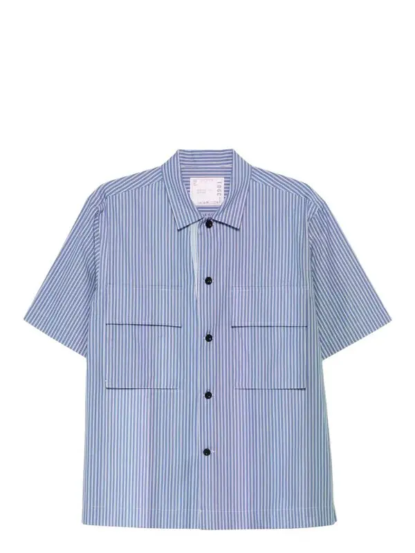 Sacai Pocket Striped Shirt - Blue
