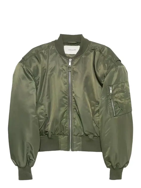 ENTIRE STUDIOS Zip-fastening Bomber Jacket - Green