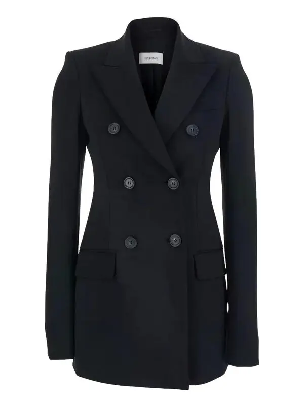 Sportmax Double-breasted Jacket - Black