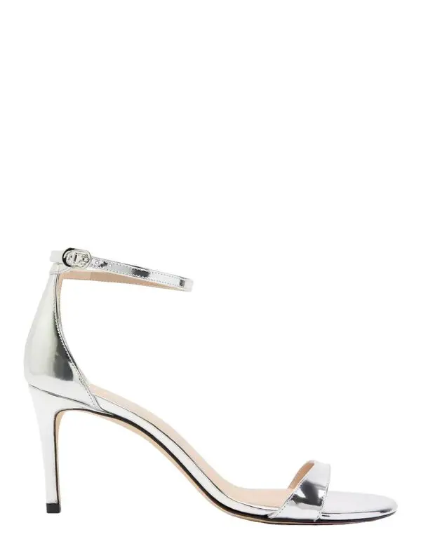 STUART WEITZMAN Nudist Ii Ankle-strap Sandals - Silver