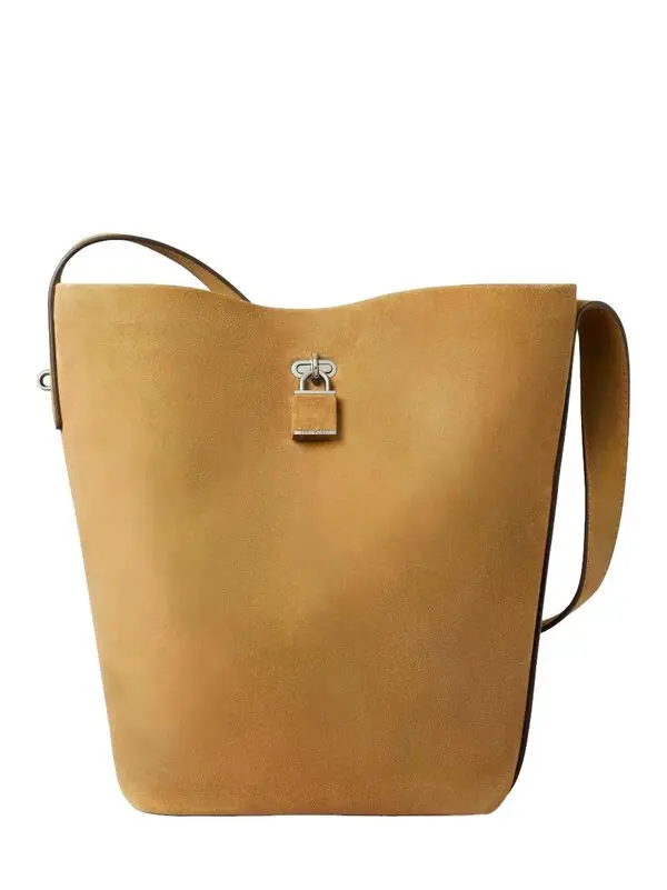 Tory Burch Slim Lock Bucket Bag - Neutrals