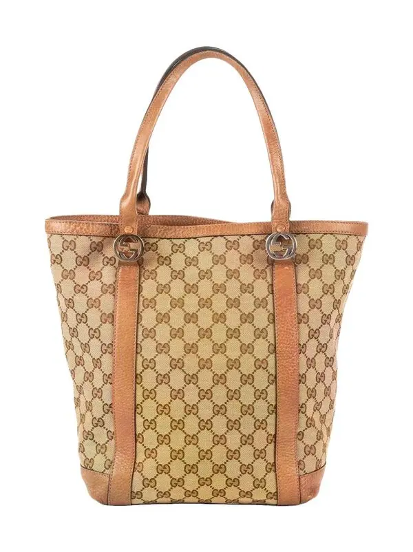Gucci Gg Miss Logo-pattern Tote Bag - Neutrals