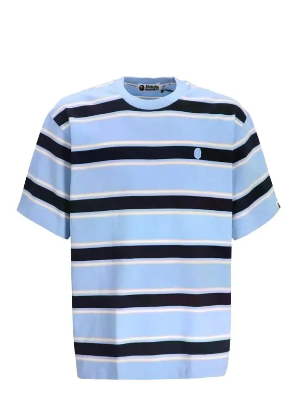 A BATHING APE Striped T-shirt - Blue