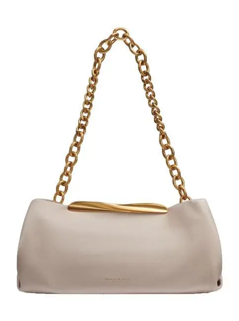 Donna Karan New York Poplin Clutch - Sand