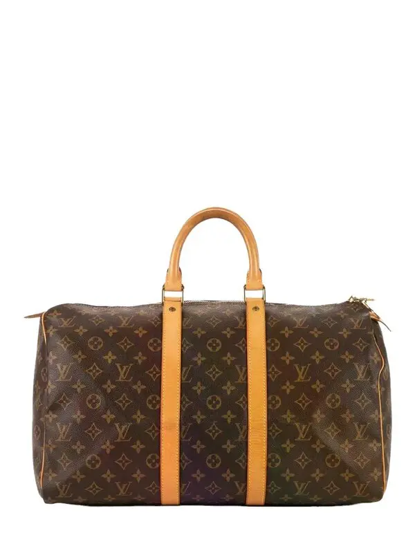 LOUIS VUITTON 45 Keepall Monogram-canvas Tote Bag - Brown