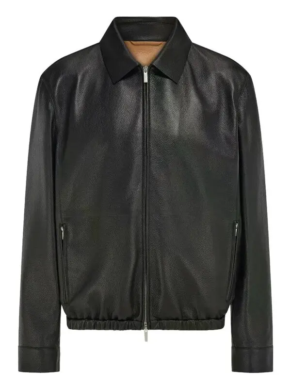 FERRAGAMO Deerskin Blouson - Black