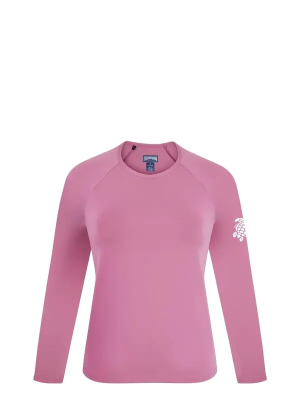 Vilebrequin Long Sleeves Rashguard Top Solid - Boudoir