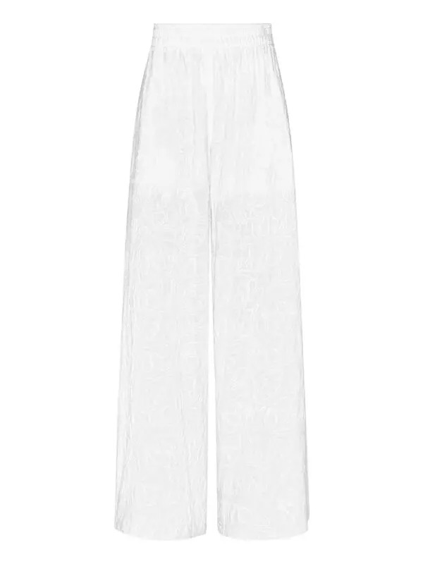 Vilebrequin Viscose Elastic Waist Seashells Pants - Off White
