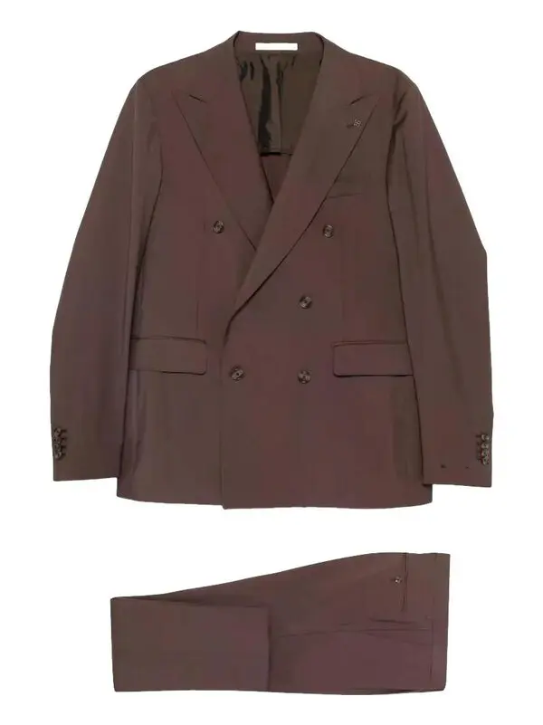 Tagliatore Double-breasted Suit - Brown