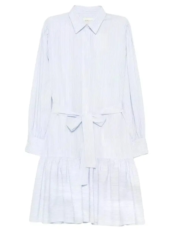 Gant Belted Striped Mini Dress - White