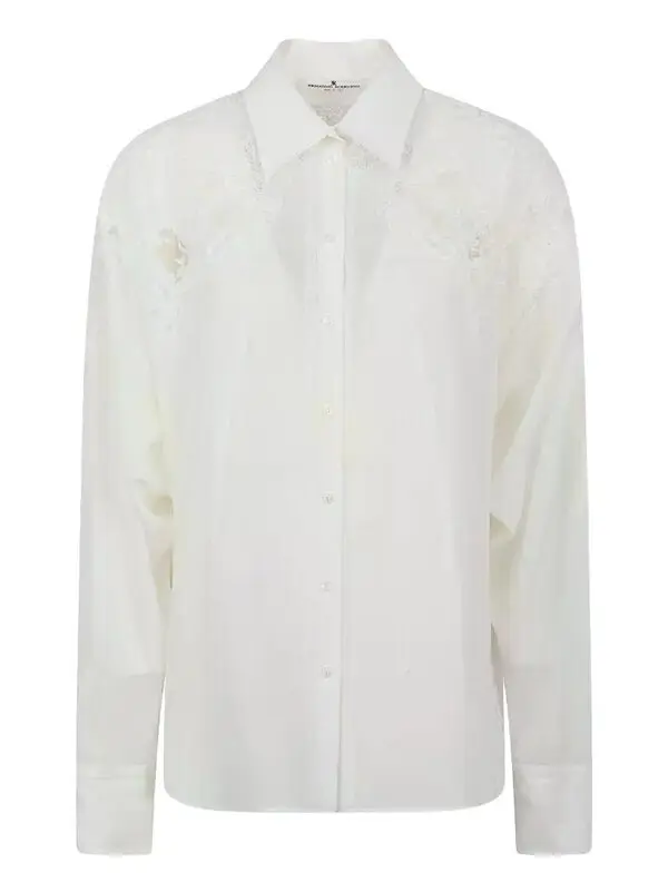 Ermanno Scervino Lace-detailed Shirt - White