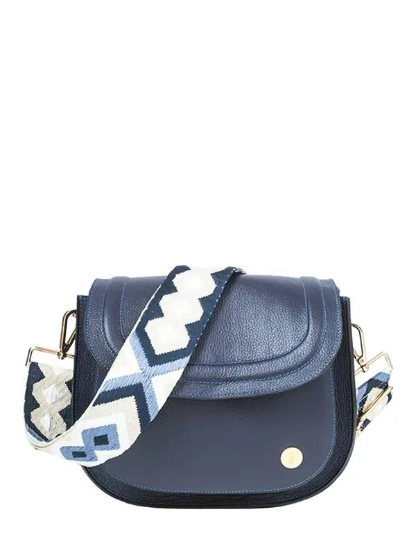 EVA INNOCENTI Monica Crossbody Bag - Navy Blue
