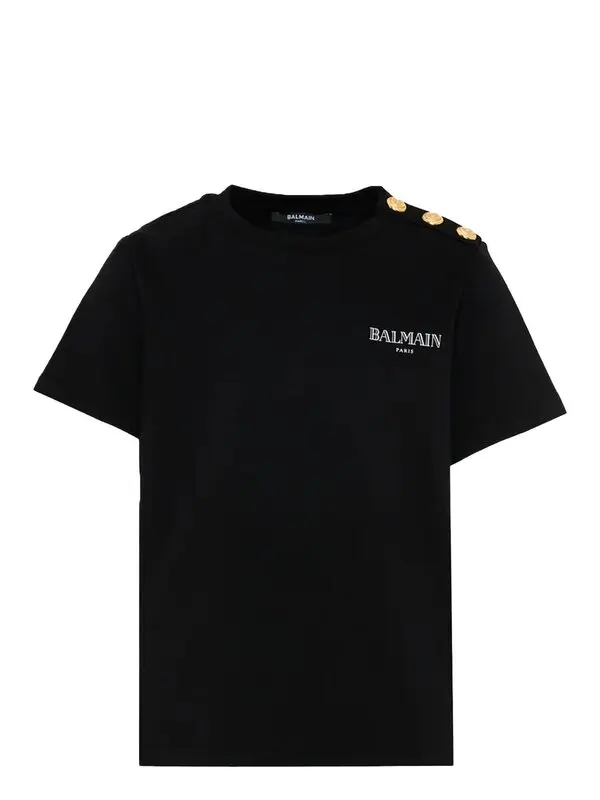 Balmain T-shirt With Logo - Black